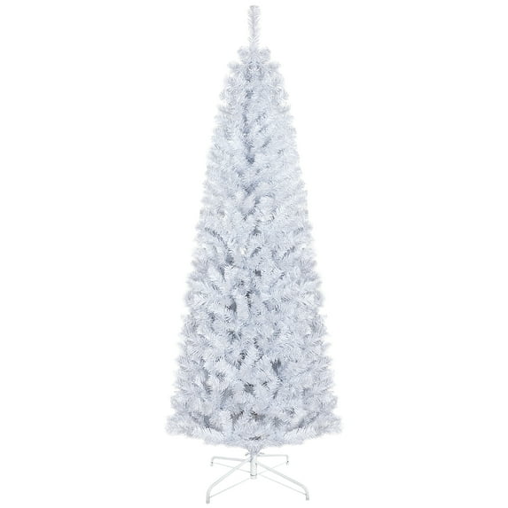 Christmas Tree HOMCOM 6ft Pencil Christmas Tree, Unlit Artificial ...