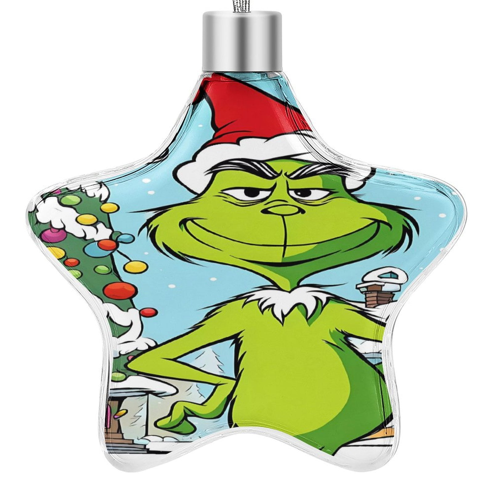 Christmas Tree Hanging Ornament Grinch Star Ceramic Christmas Hanging ...