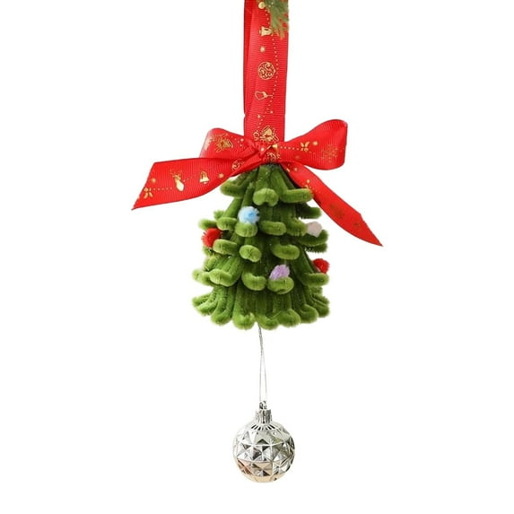 Christmas Tree Hanging Ornaments, Woven Vine Tree Decor with Golden ...