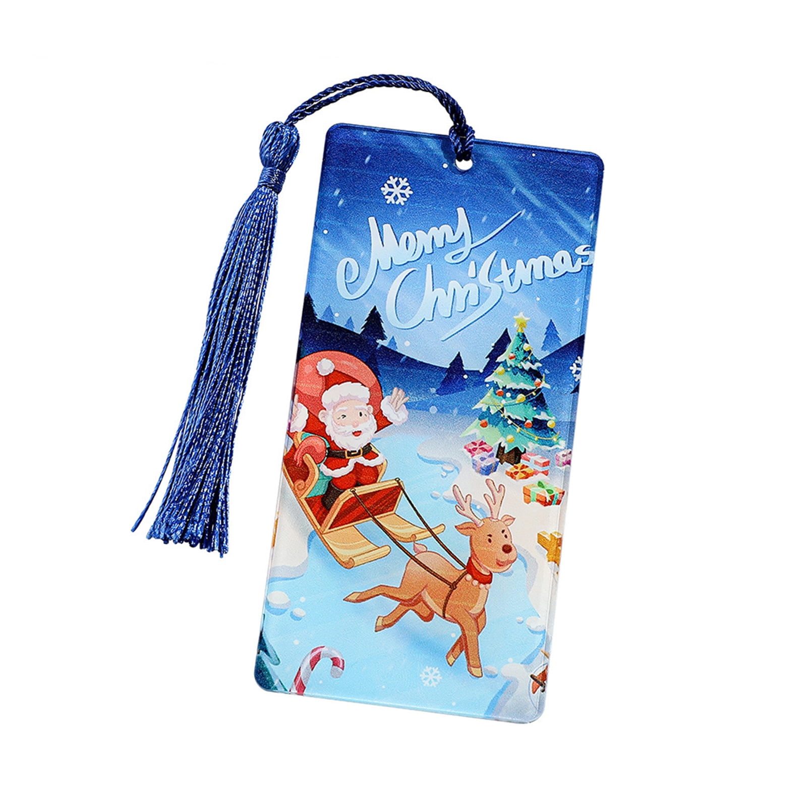 Christmas Tree Hanging Pendant Decoration With Tassel, Clear Festive ...