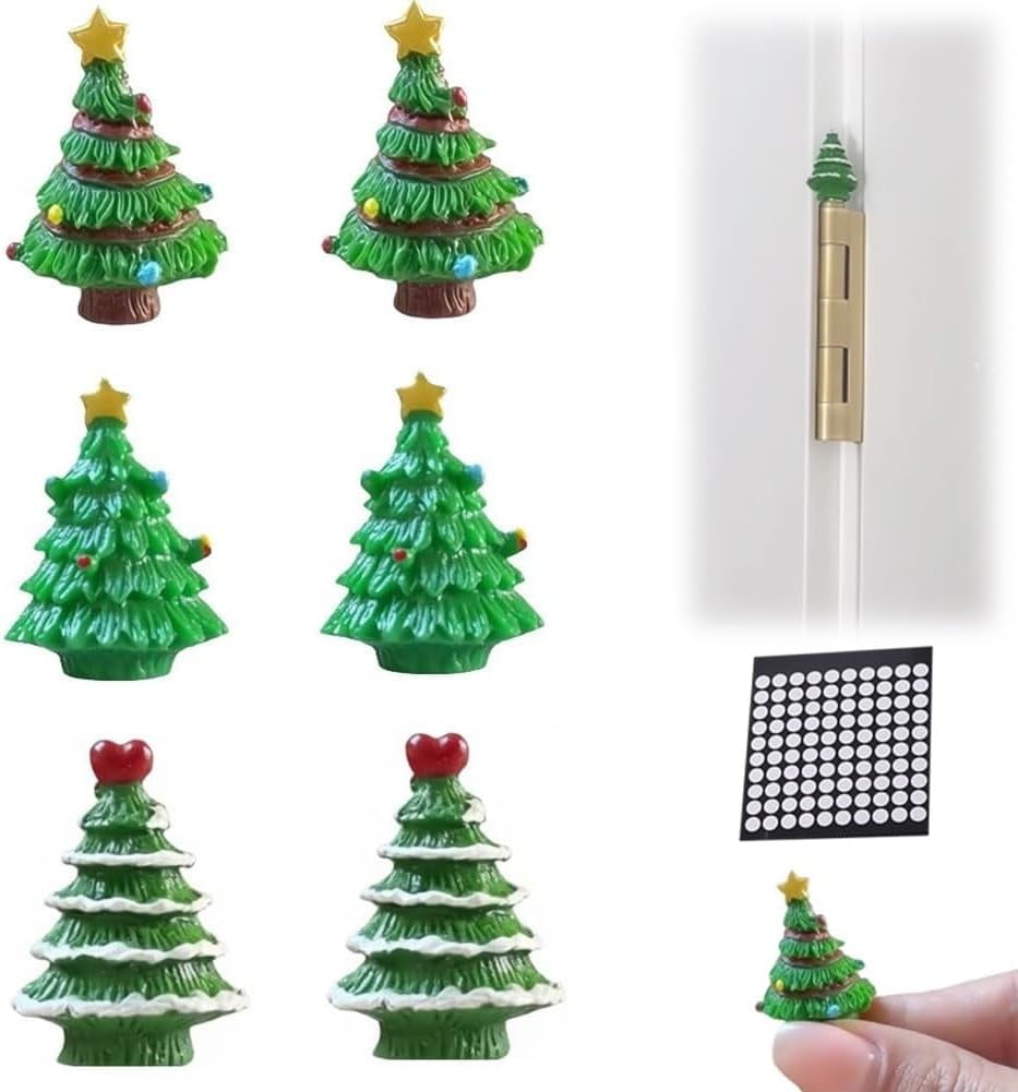 Christmas Tree Hinge Decoration, Glowing at Night DIY Mini Christmas ...