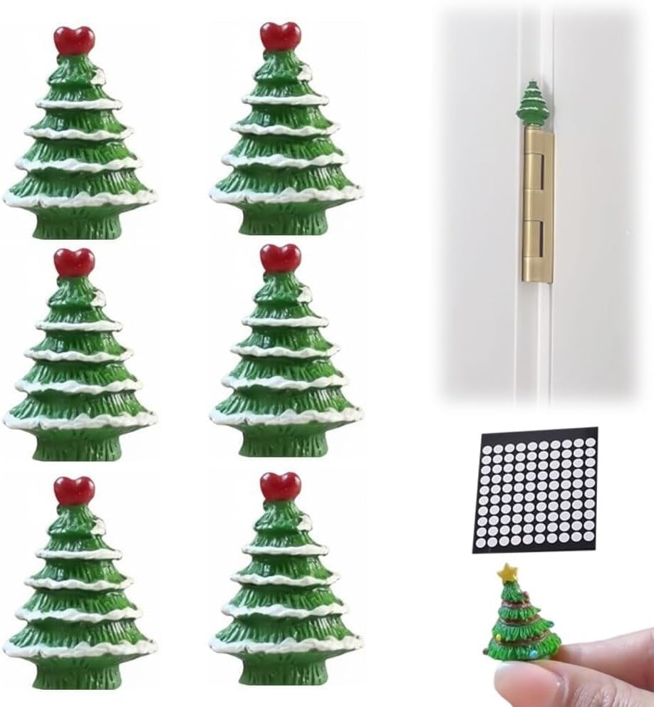 Christmas Tree Hinge Decoration, Glowing at Night DIY Mini Christmas ...