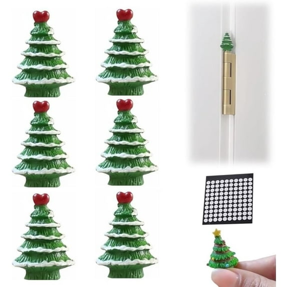 Christmas Tree Hinge Decoration, Glowing at Night DIY Mini Christmas ...