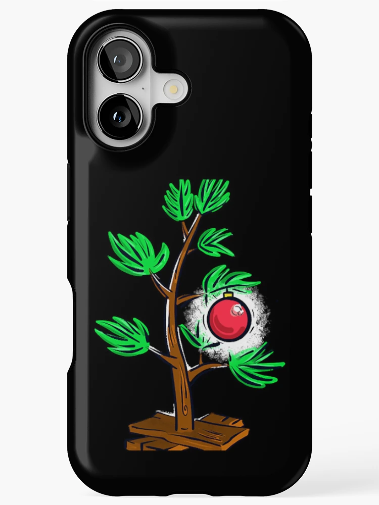 Christmas Tree Holiday Cartoon Design Phone Case for iPhone 11 to 16 ...