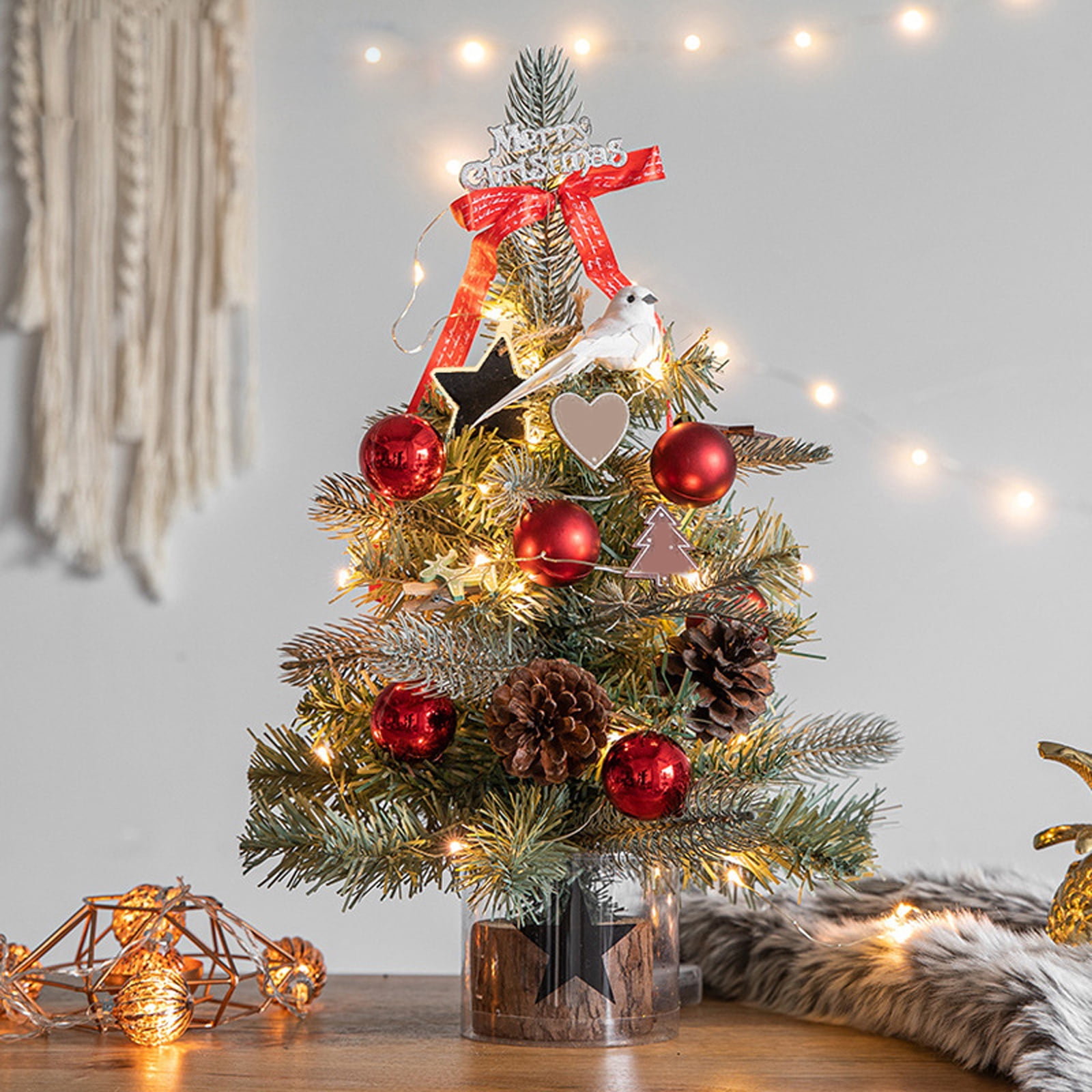 Christmas Tree Home Decoration Set with Creative Desktop Ornaments for ...