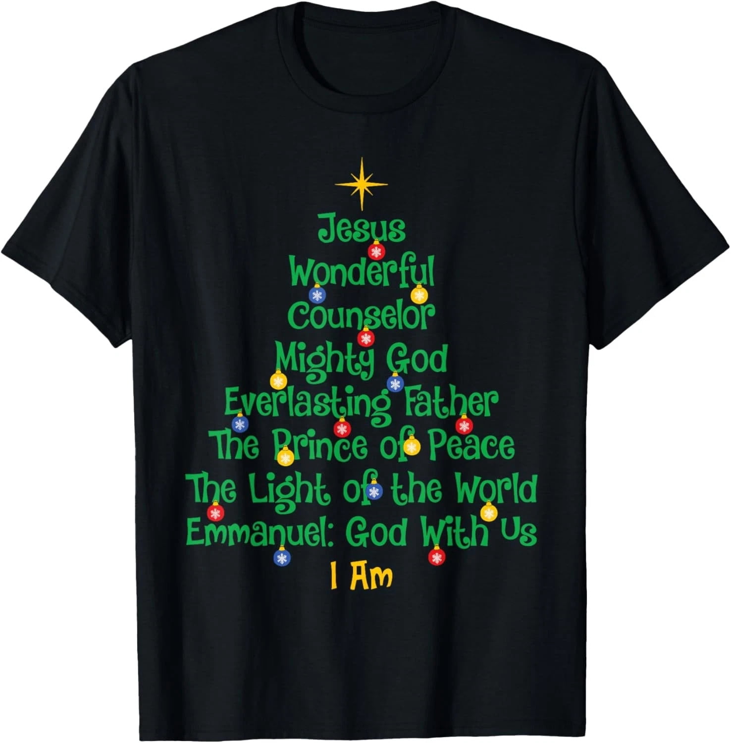 Christmas Tree Jesus Christian Cross Bible Verse Holiday Winter Worship ...