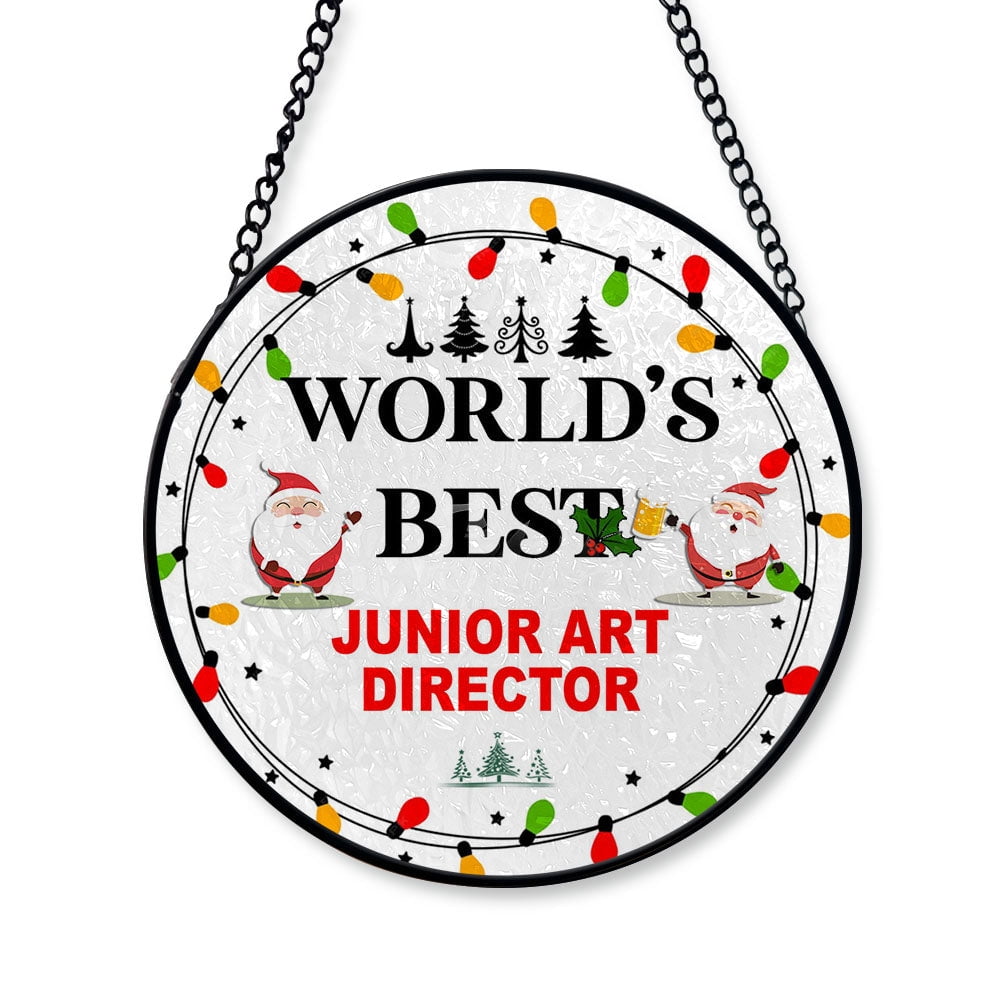 Christmas Tree, Junior Art Director Stained Glass Window Hanging ...
