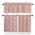 Christmas Tree Kitchen Curtains Valances and Tiers Set of 3 Gold Star ...