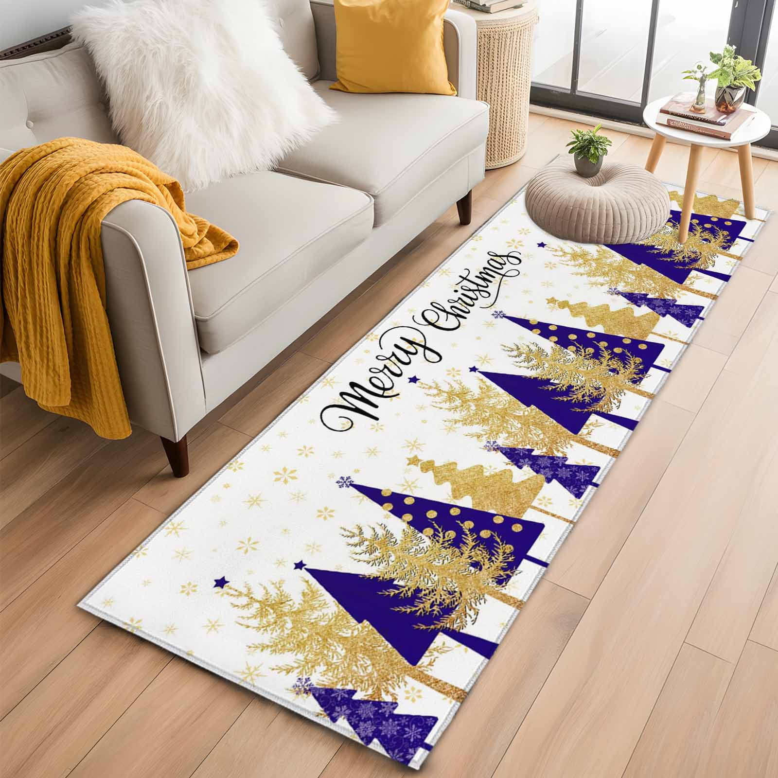 Christmas Tree Kitchen Runner Rug 2x6 Washable Runners for Hallway Non ...