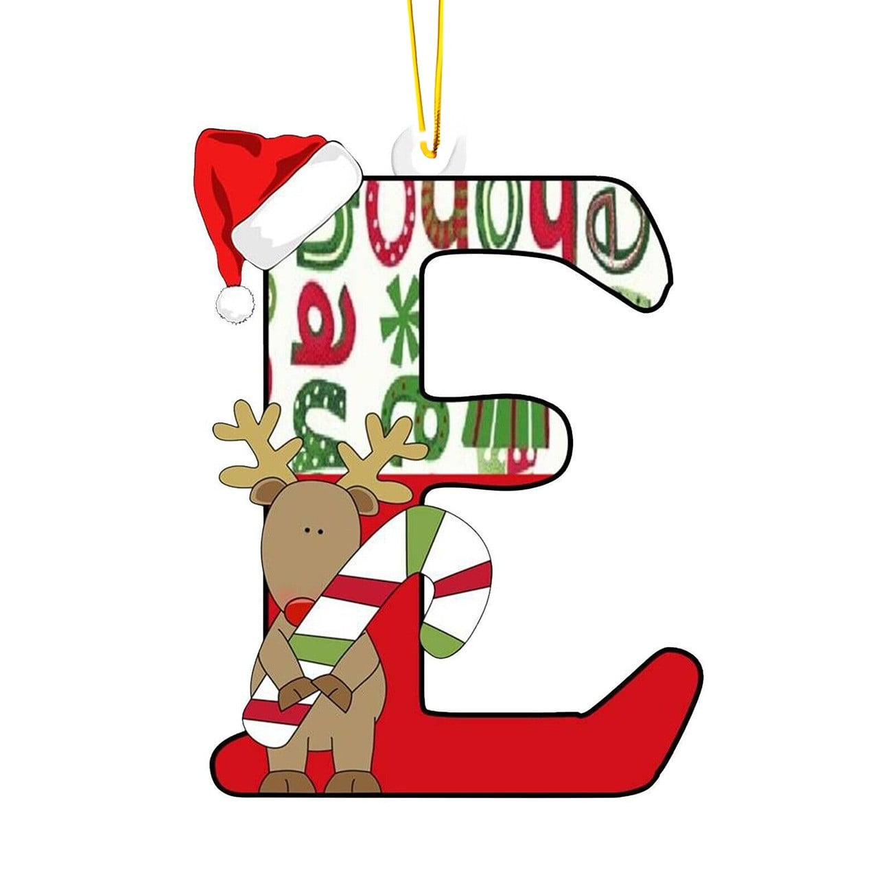Christmas Tree Letters, 26 Letter Ornaments Christmas Tree Decorations ...