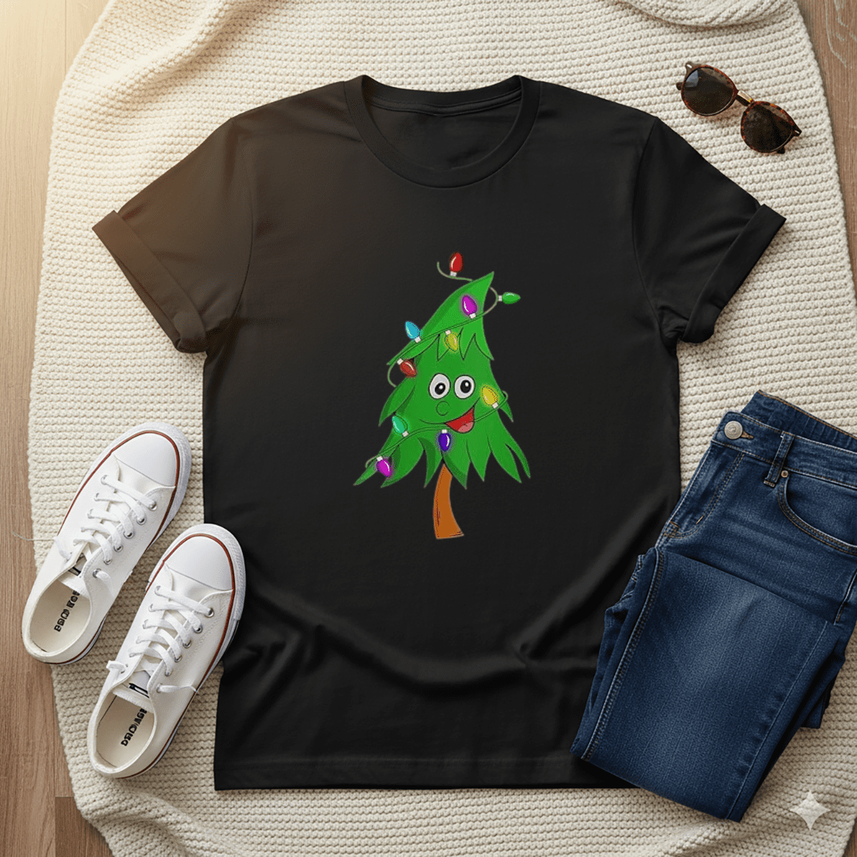 Christmas Tree Lighting Holiday Matching Couples Set Unisex Tee up to ...