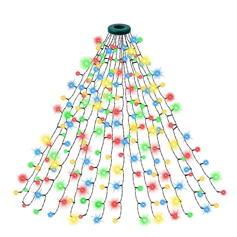 Christmas Tree Lights IP65 Water Proof 16 Lines 8 Modes Christmas ...