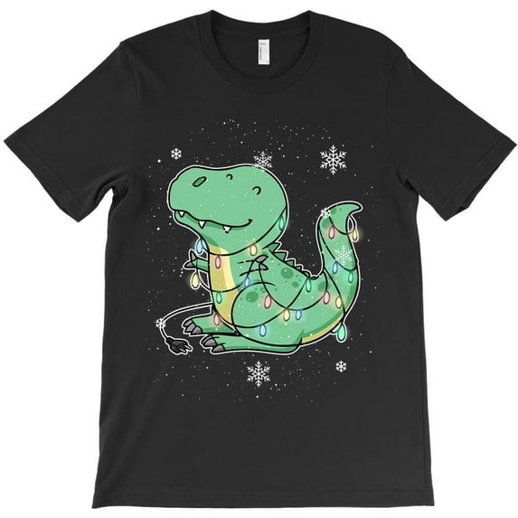 Christmas Tree Lights Ornaments Funny Festive T-Rex Dinosaur Holiday ...