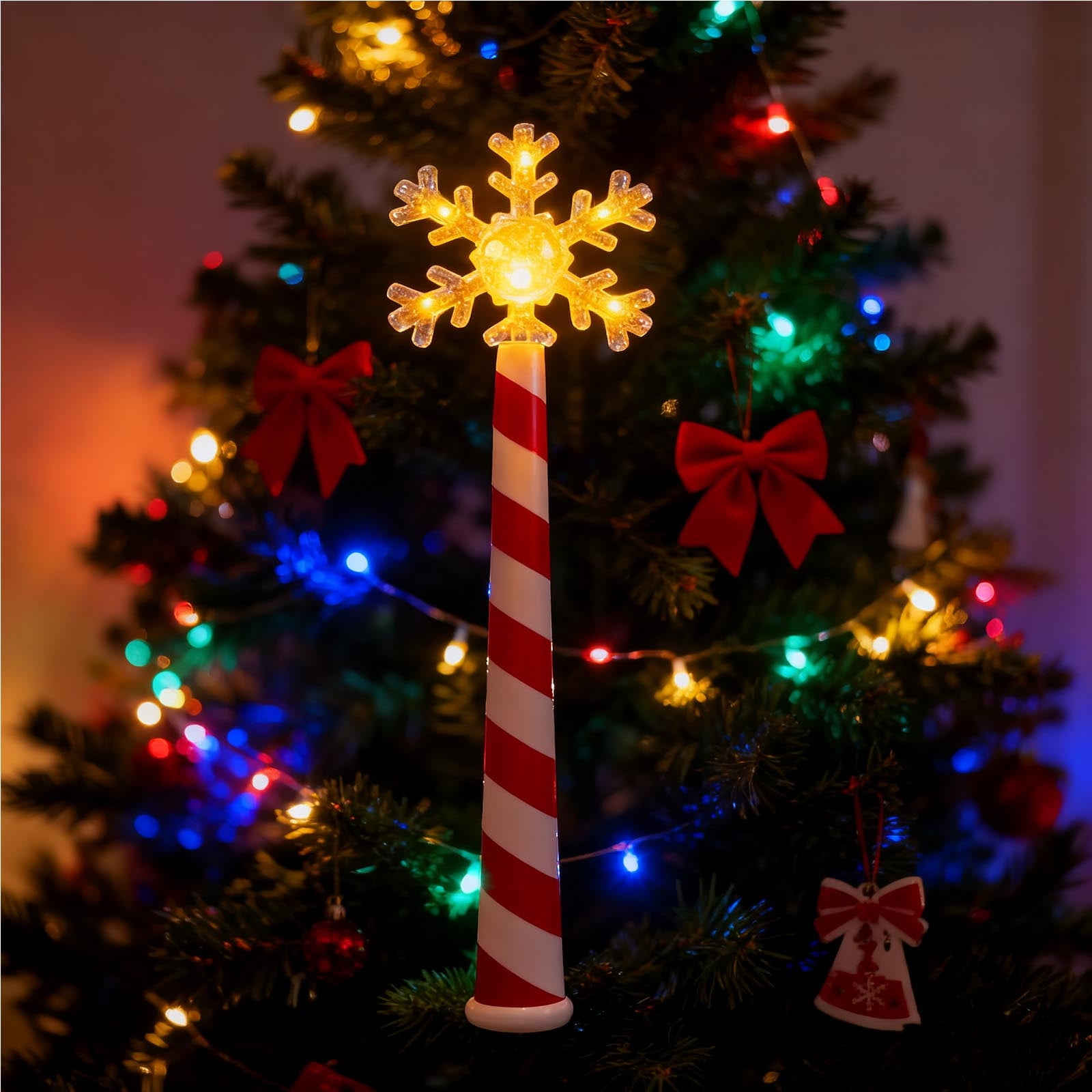 Christmas Tree Lights with Remote, Magic Wand Christmas Tree, Christmas ...