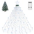 Christmas Tree Lights with Toppers, 410 Christmas Lights with 8 Modes ...
