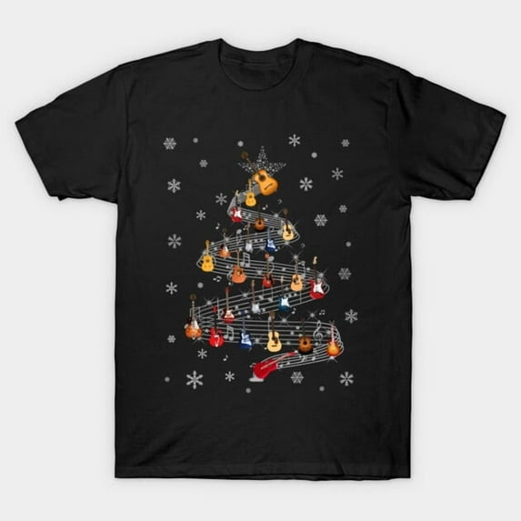 Christmas Tree Made of Guitars Holiday Music Lover Graphic, H49500 ...