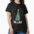 Christmas Tree Minimalistic Drawing Simple Line Art Holiday H10977 T ...
