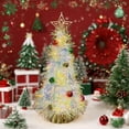 Christmas Tree Multicolor Tinsel Flower Bouquet Led Light Table ...