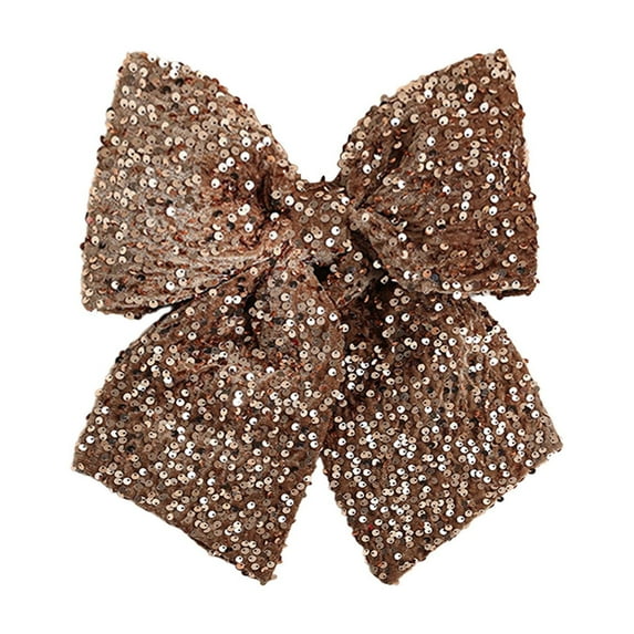 Christmas Tree Ornament, Holiday Decoration, Velvet Bow with Sequins ...