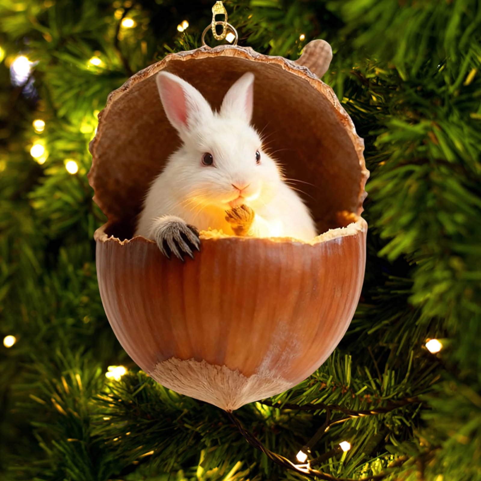 Christmas Tree Ornament Pinecone Ornament 2D Flat Acrylic Pendant 3.15 ...