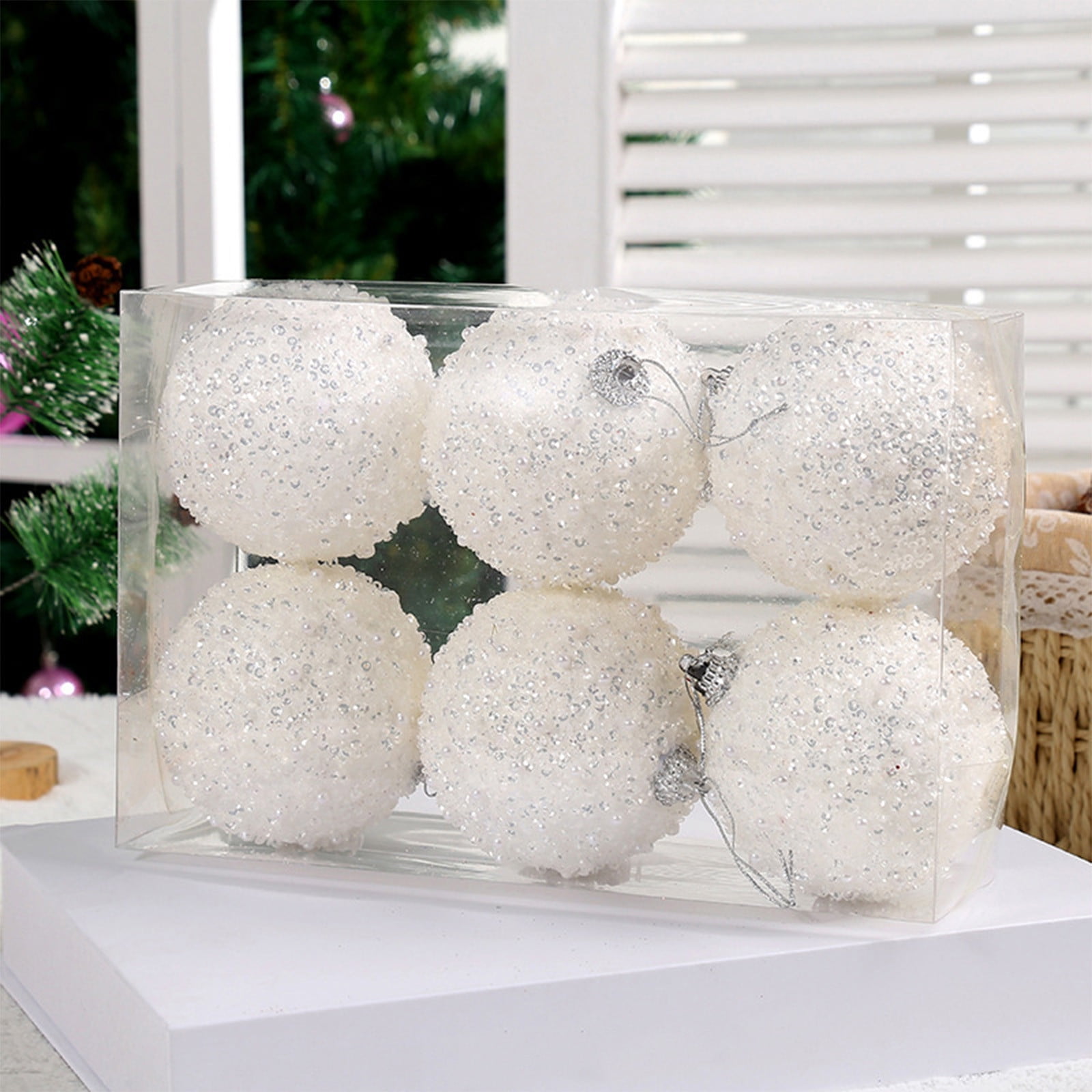 Christmas Tree Ornament Set | Shatterproof Foam Hanging Ball ...