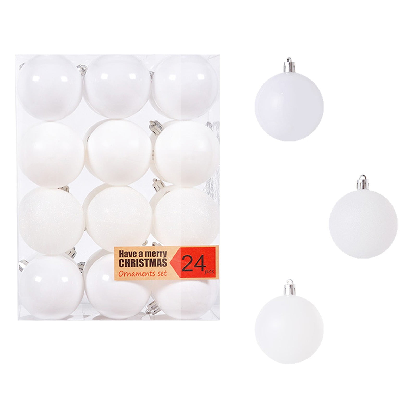 Christmas Tree Ornaments Ornaments 24PC Christmas Decorations Christmas ...