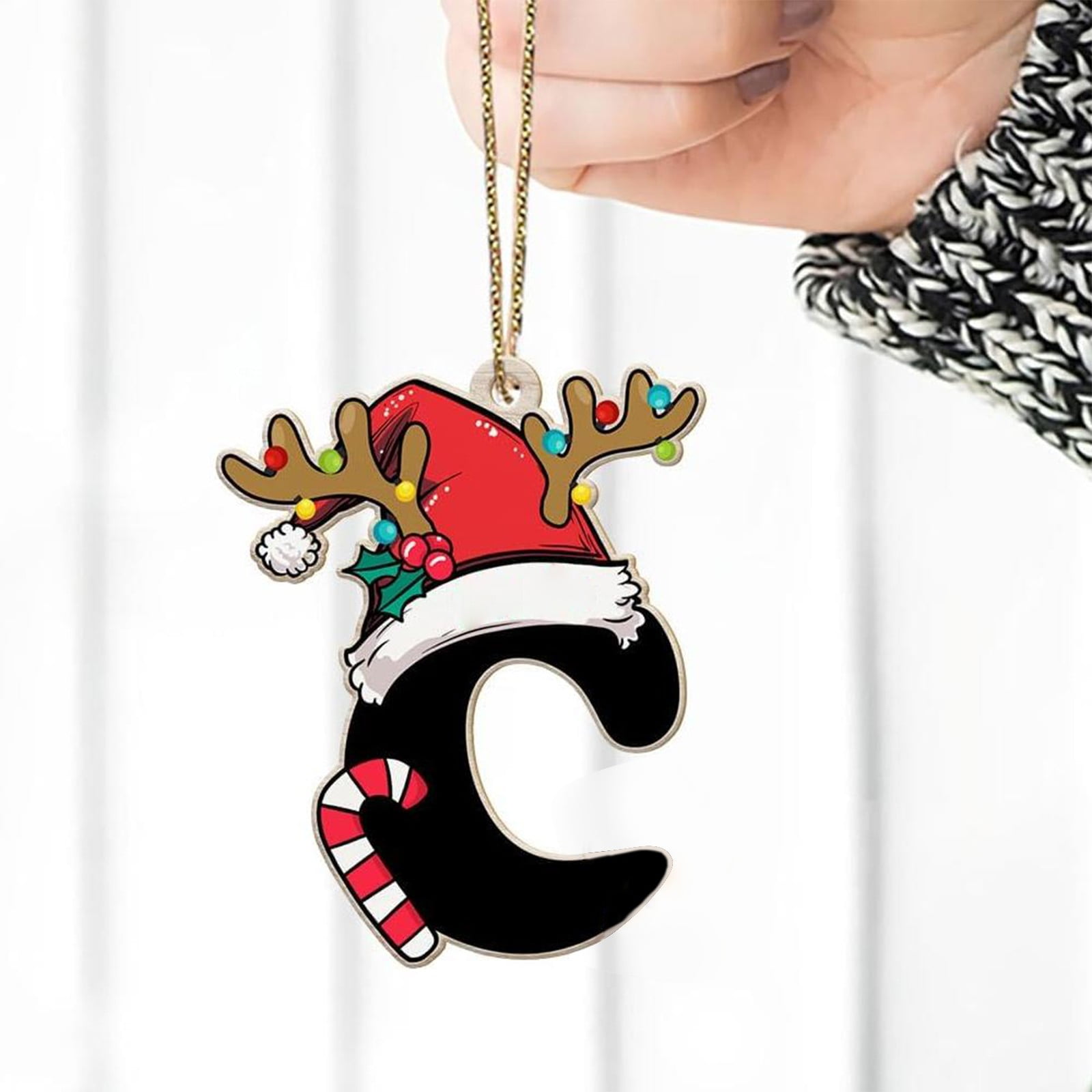 Christmas Tree Ornaments 26 Letters Christmas Tree Ornament Christmas ...