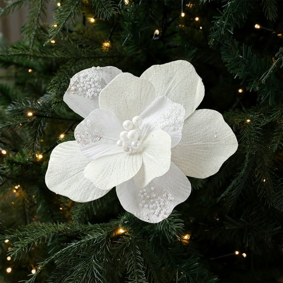 Christmas Tree Ornaments Artificial Flowers Xmas Tree Ornaments 10 ...