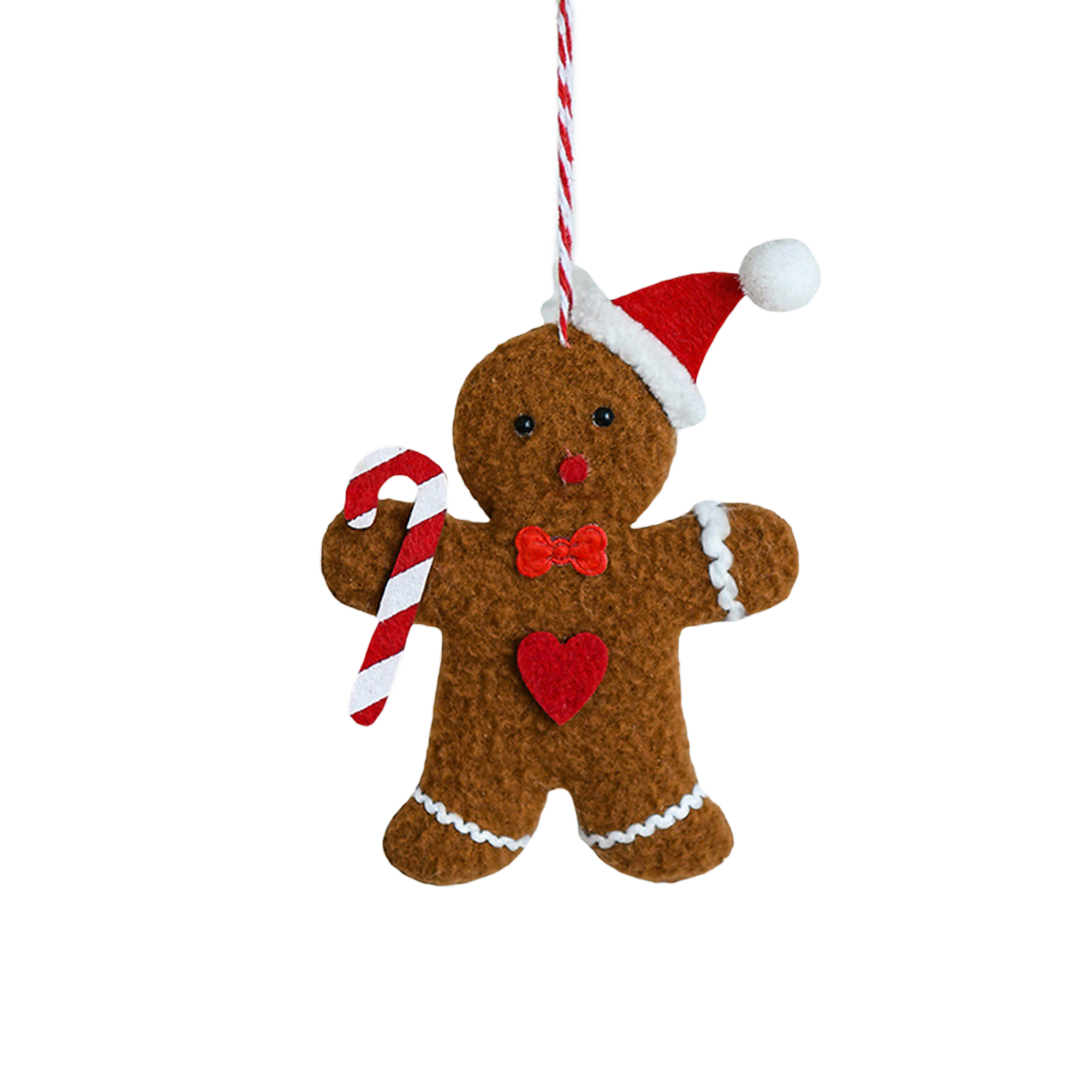 Christmas Tree Ornaments Cute Gingerbread Man Hanging Decorations Mini ...