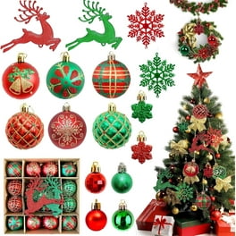80pcs Christmas Mini Glitter Balls Multi-color Xmas Hanging 80pcs Christmas Mini Glitter Balls Multi-color Xmas Hanging