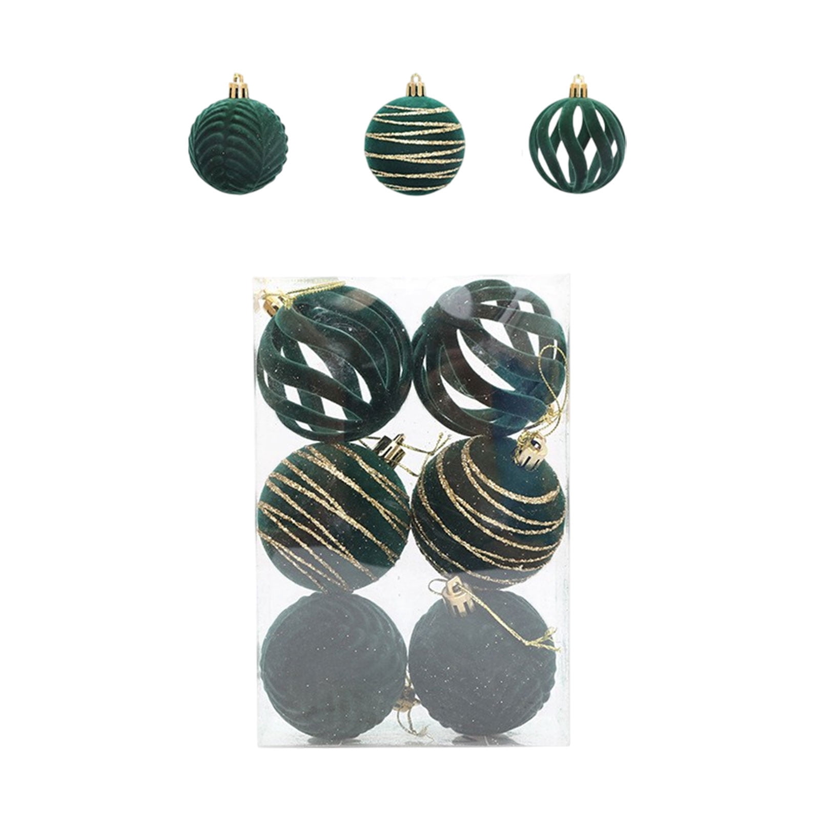 Christmas Tree Ornaments, Hanging Christmas Decorations, Set Of 6 ...