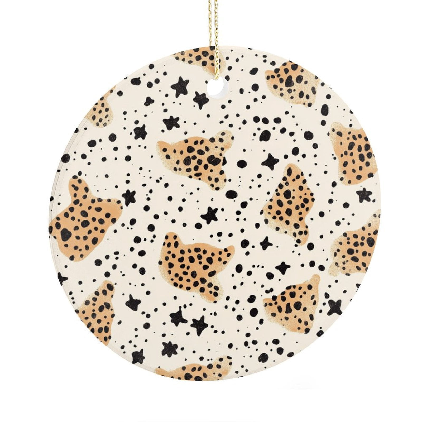 Christmas Tree Ornaments Leopard Skin Wild Animal Print Christmas ...