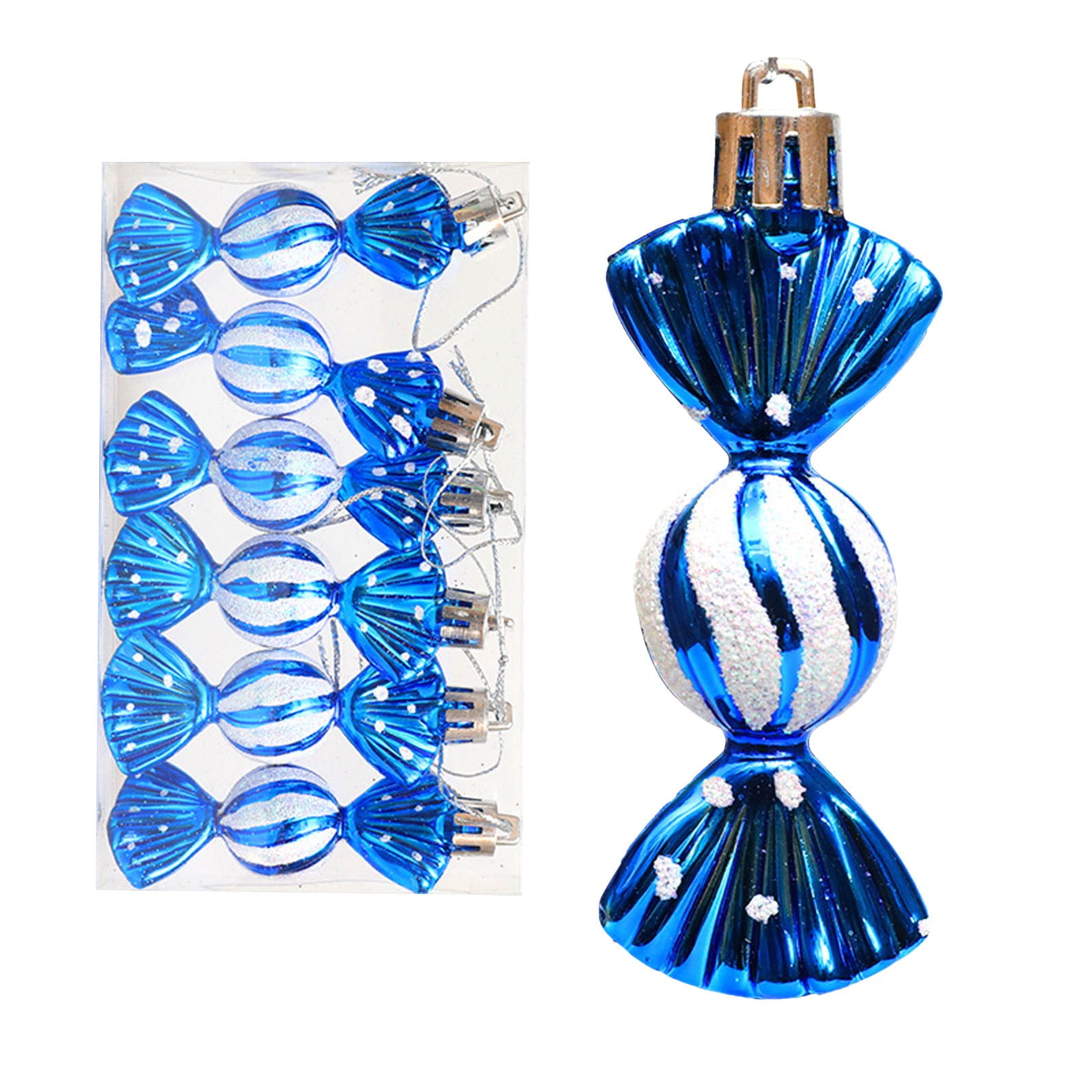 Christmas Tree Ornaments Set Easy To With Sturdy Hooks & Wire Stands ...
