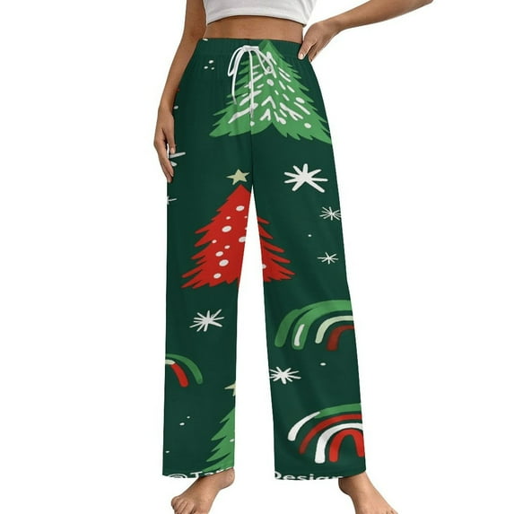 Christmas Tree Pajama Pants Comfortable Elastic Waist Pajamas Fashion ...
