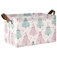 Christmas Tree Pattern Collapsible Storage Bin Open Home Shelf Basket ...