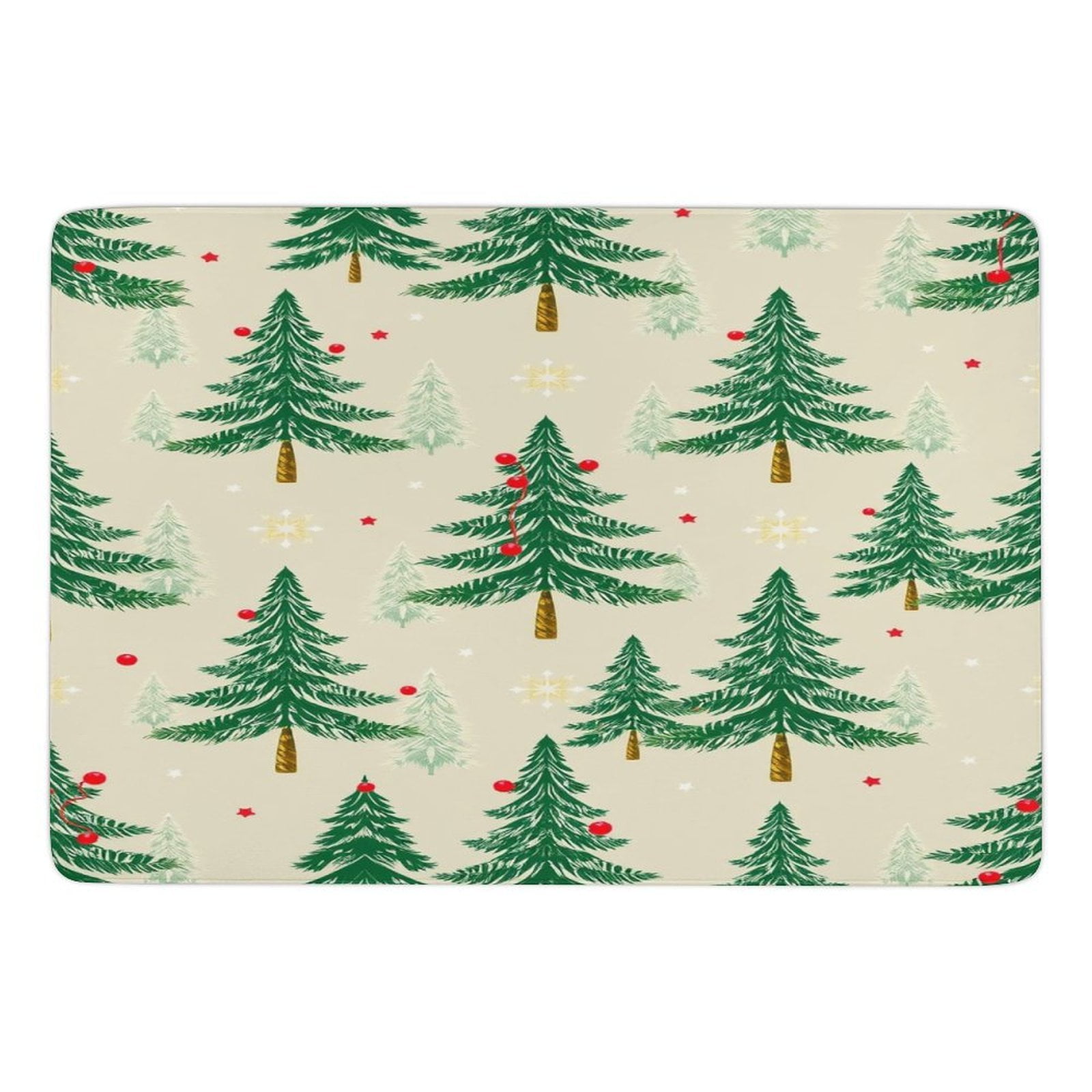 Christmas Tree Pattern Floor Mat Entrance Door Mat Living Room Kitchen ...