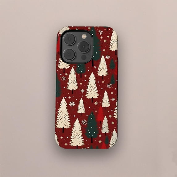 Christmas Tree Phone Case Retro Design Vintage iPhone 17 to 11 Pro Max ...