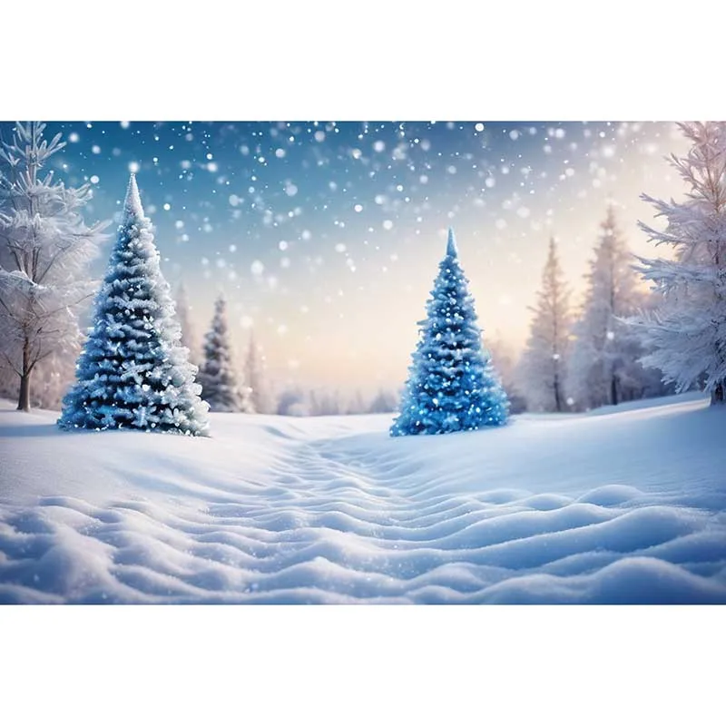 Christmas Tree Photography Backdrops Snow Winter Photo Studio ...