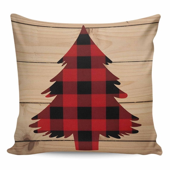 Christmas Tree Pillow Covers 20x20 Inch Decorative Throw Pillow Cover ...