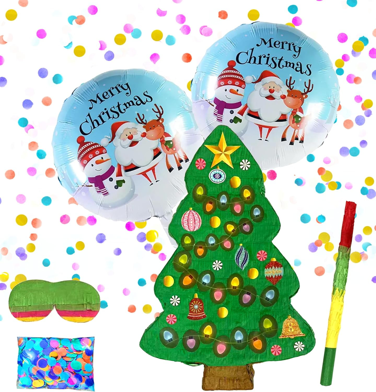 Christmas Tree Pinatas, Festive Christmas Decorations for Themed ...
