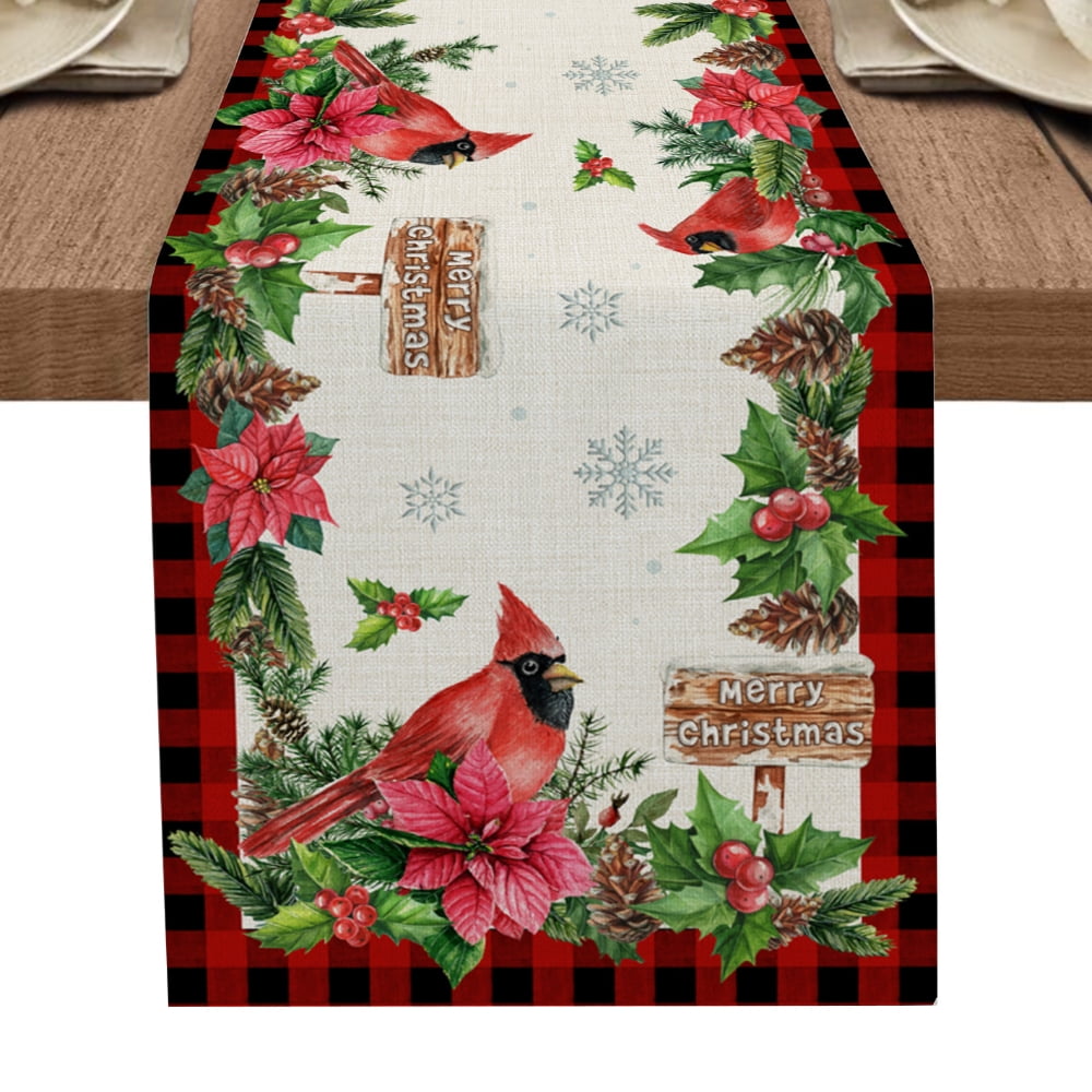 Christmas Tree Pine Needles Table Runner for Dining Table Wedding ...