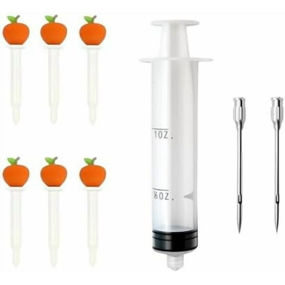 Christmas Tree Pop Up Turkey Timer & Flavor Injector Set | Disposable ...