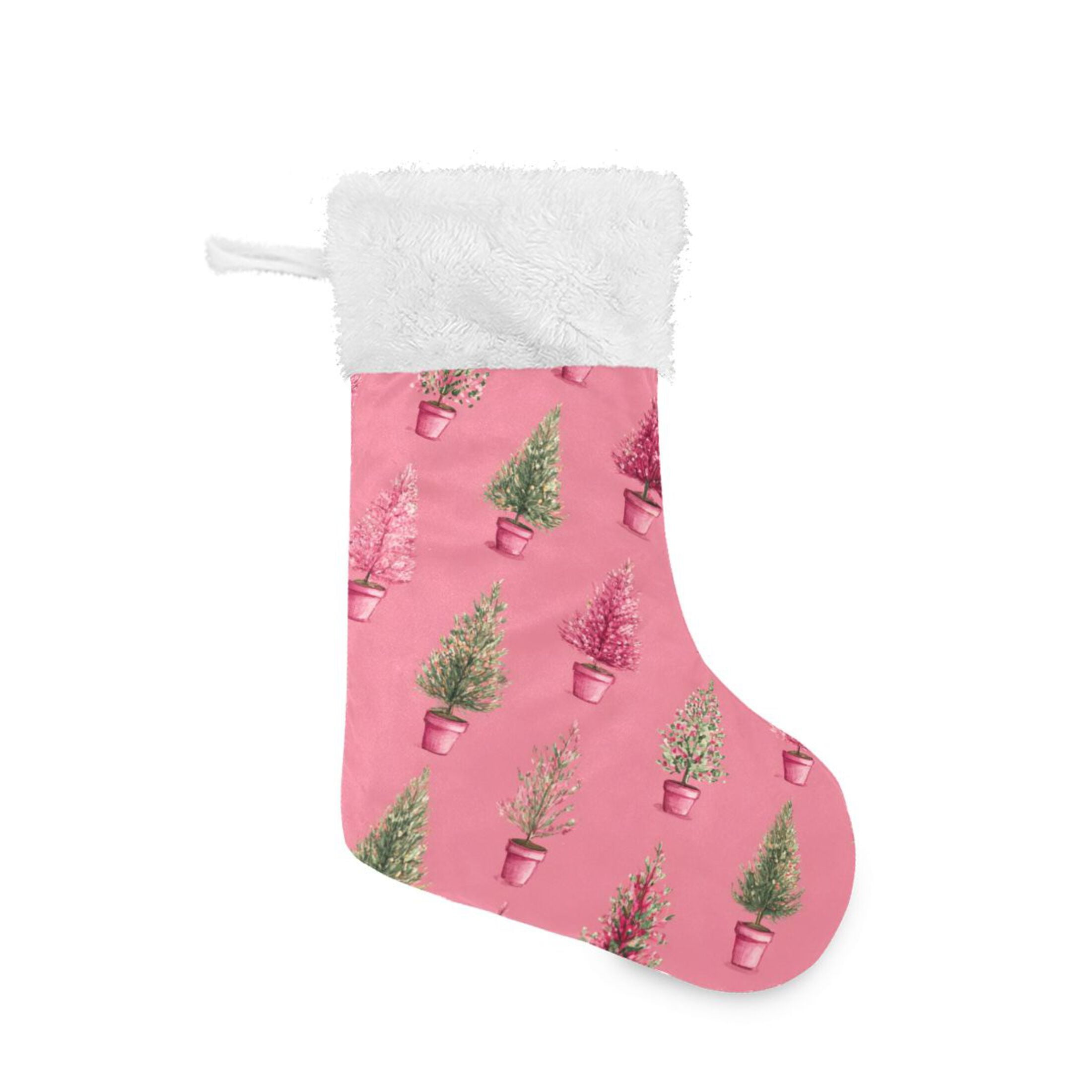 Christmas Tree Potted Plants Christmas Stockings Large Capacity 18 inch ...
