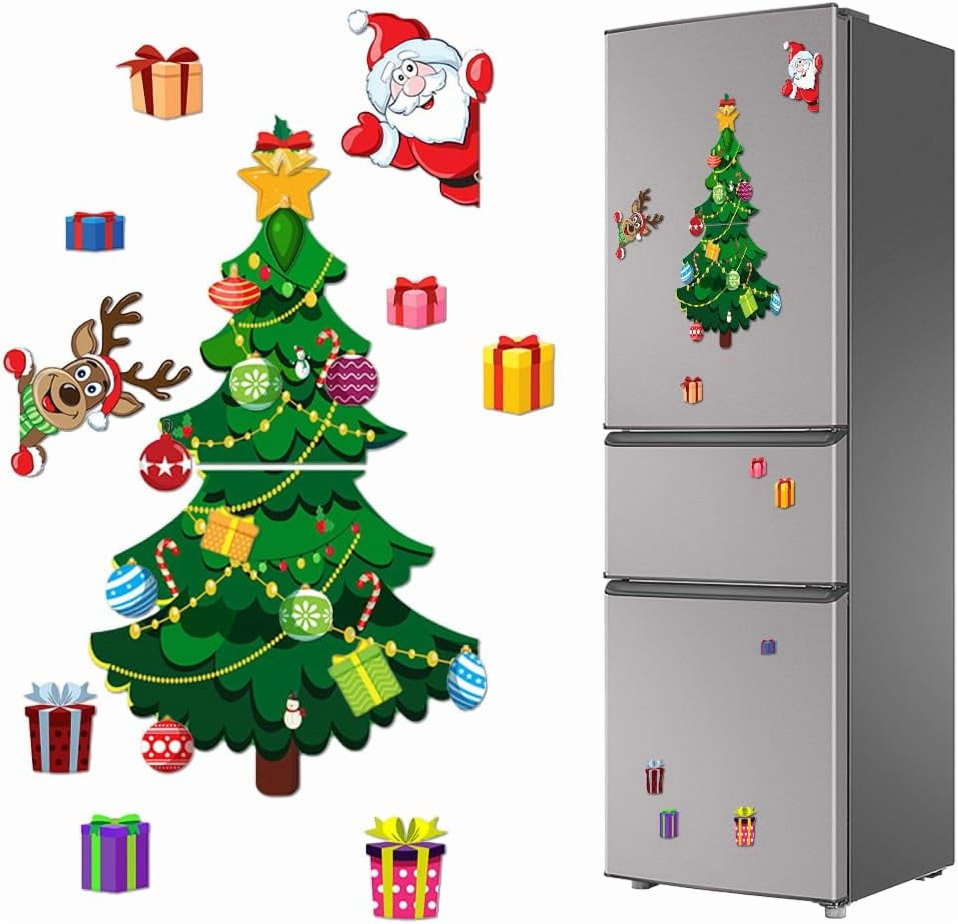 Christmas Tree Refrigerator Decoration, 2026 Upgrade Christmas Fridge ...