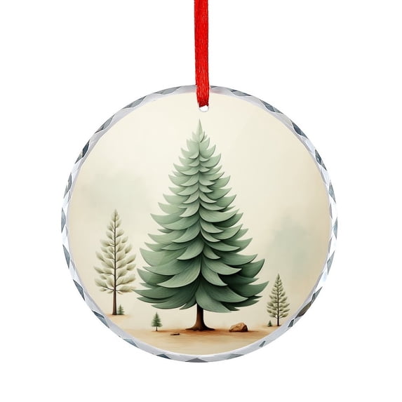 Christmas Tree Sage Green Clean Simple Xmas Ornament Winter Christmas ...