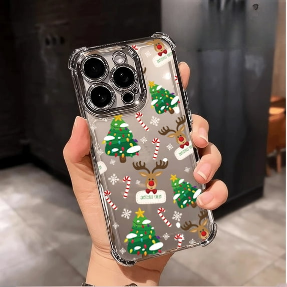 Christmas Tree Santa Claus Case For iPhone 17 Air 17 Pro Max 16E 15 16 ...
