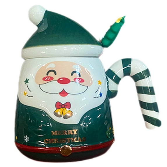 Christmas Tree Santa Toby Mug - Festive Coffee Mug with Charming ...