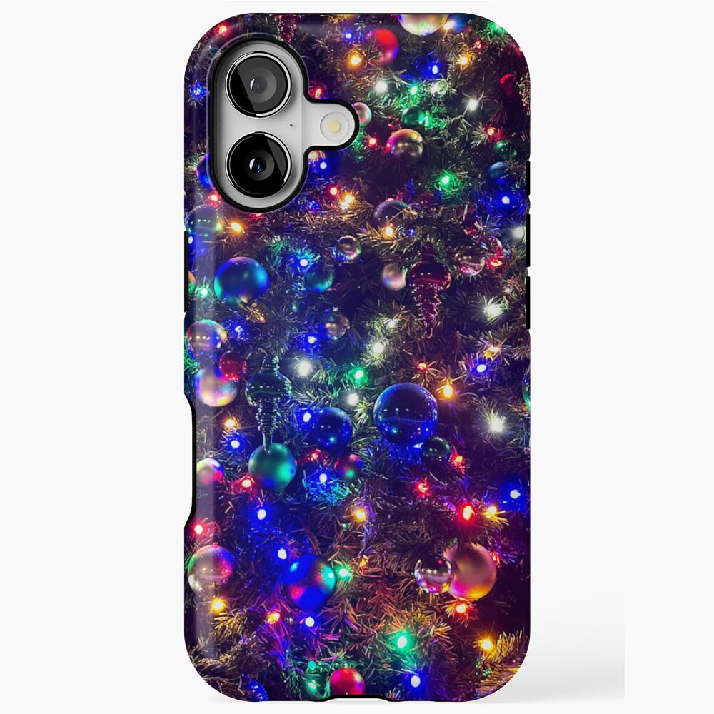 Christmas Tree Scene Holiday Case for iPhone 11 12 13 14 15 16 17 Pro ...