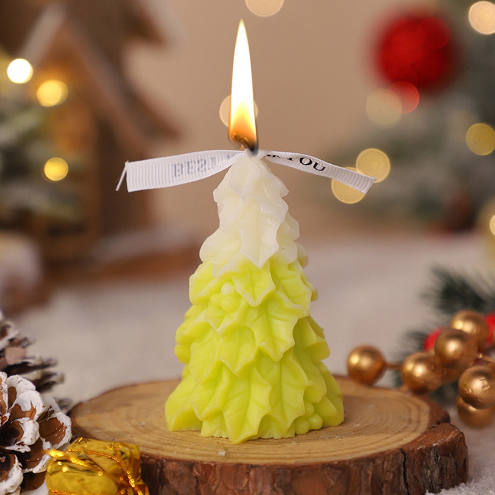 Christmas Tree Scented Candle | Hand-Poured Soy Wax Holiday Candle | 6 ...