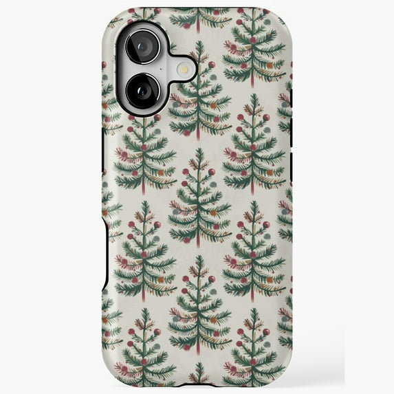Christmas Tree Seamless Art Case for iPhone 11 12 13 14 15 16 17 Pro ...